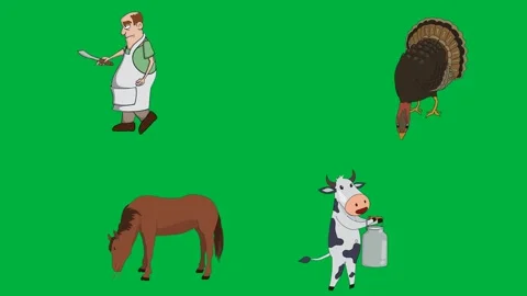Animated Cow Videos Stock Videos – Royalty-Free HD & 4K Videos