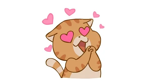 Animated Fat Cat Farting Love Cloud with... | Stock Video | Pond5