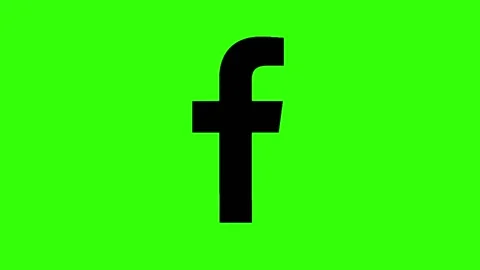 animated fb icon green screen background | Stock Video | Pond5