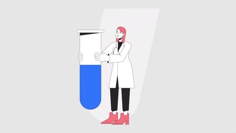 Animated female medical technician | Stock Video | Pond5