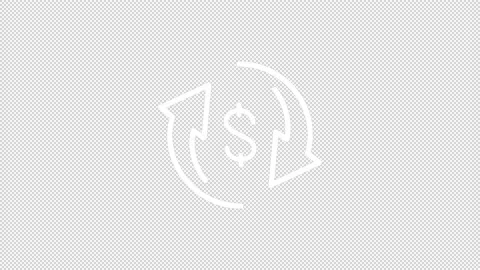 Animated finance icon with alpha channel... | Stock Video | Pond5