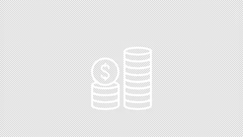 Animated finance icon with alpha channel... | Stock Video | Pond5