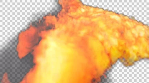 Animated fire-breathing dragon flames | Stock Video | Pond5