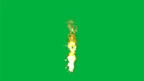 Animated fire flame on green screen perf... | Stock Video | Pond5