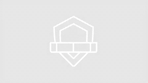 Animated firewall white line icon | Stock Video | Pond5