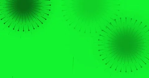 Animated fireworks on green screen backg... | Stock Video | Pond5