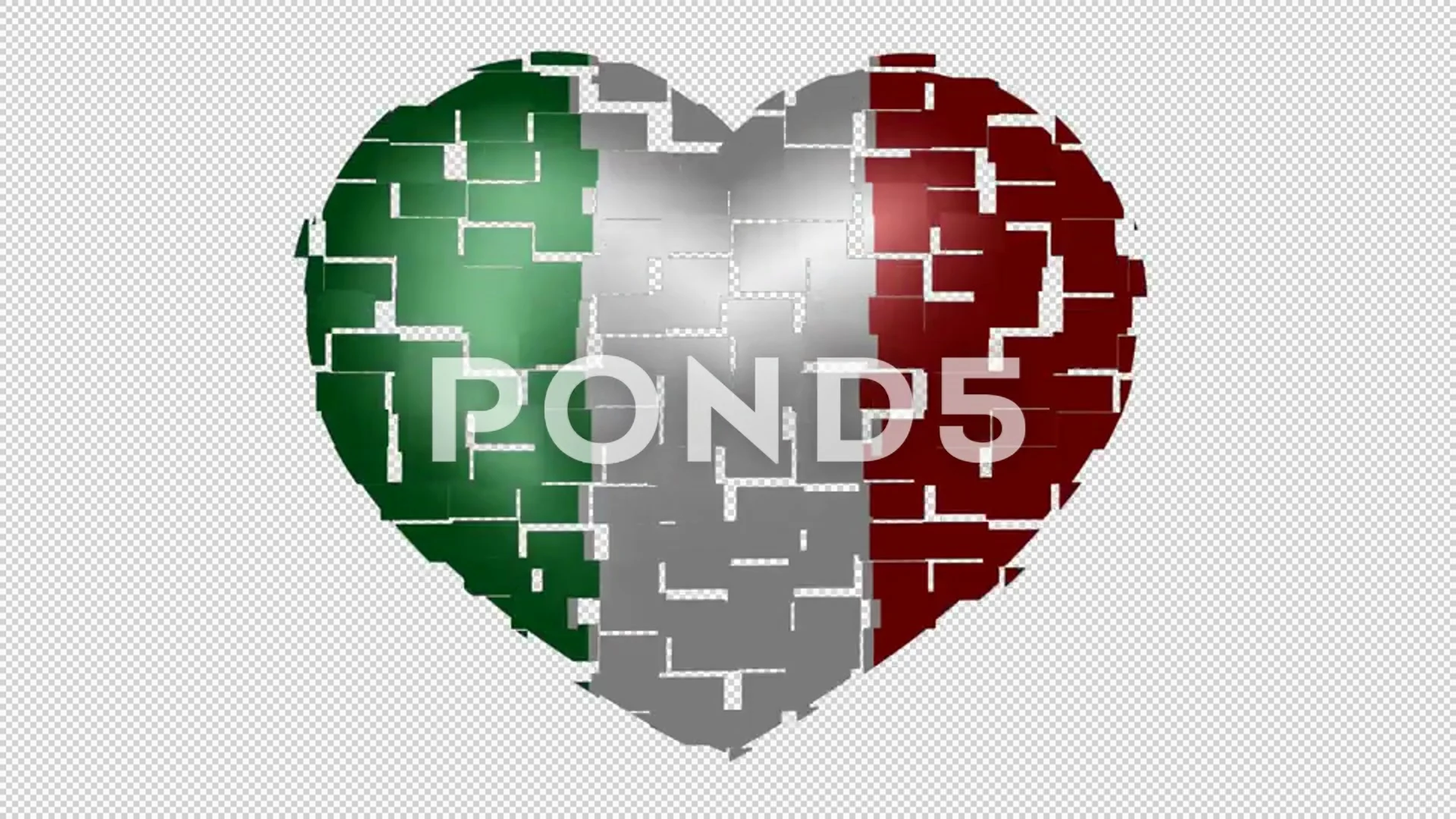 Italian Flag Heart Wallpaper