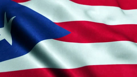 animated flag of Puerto Rico - seamless ... | Stock Video | Pond5