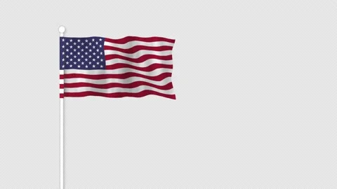 Animated Flag Of United States of Americ... | Stock Video | Pond5