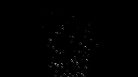 Animated floating air bubbles on black s... | Stock Video | Pond5
