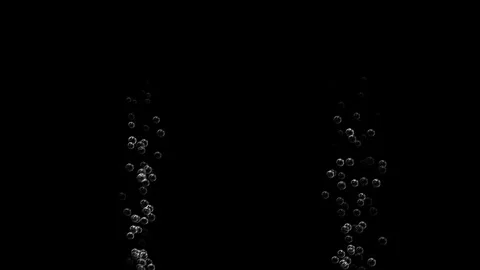 Animated floating air bubbles on black s... | Stock Video | Pond5