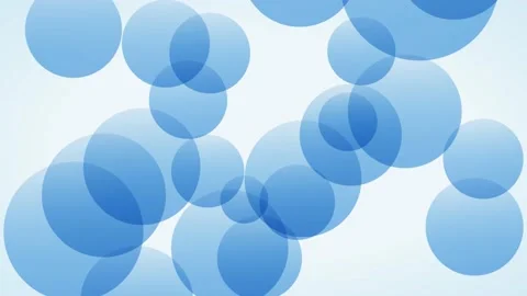 Animated floating blue balls on white ba... | Stock Video | Pond5