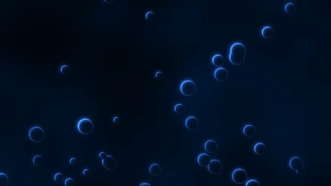 Animated floating circles with glowing b... | Stock Video | Pond5