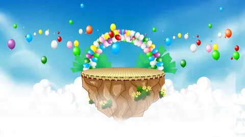 Balloons Floating Stock Footage ~ Royalty Free Stock Videos | Pond5