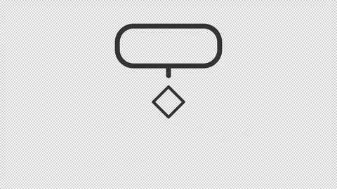 Animated flow chart line icon | Stock Video | Pond5