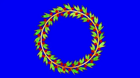 animated flower frame on green screen | Stock Video | Pond5