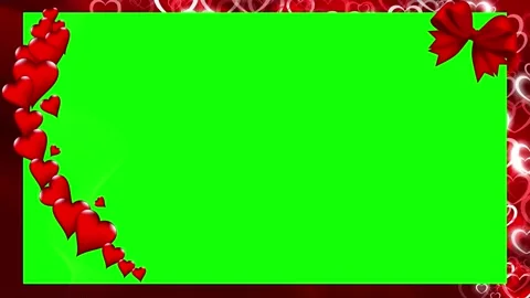 animated flower frame on green screen | Stock Video | Pond5