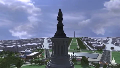 An animated fly by of the United States ... | Stock Video | Pond5