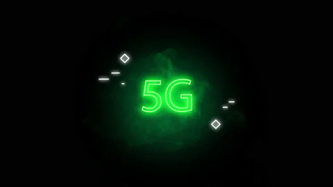 Animated Font background motion word 5G. | Stock Video | Pond5