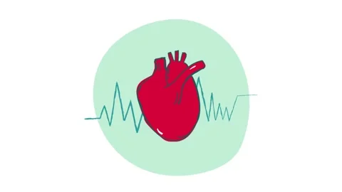 Animated footage throbbing Human Heart w... | Stock Video | Pond5