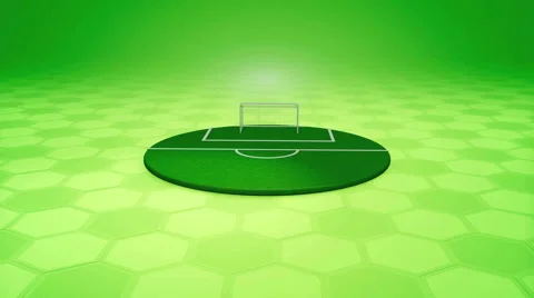 animated football playground rotated on ... | Stock Video | Pond5