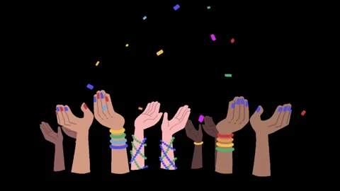 Animated Friendship Day Hands Unity conf... | Stock Video | Pond5