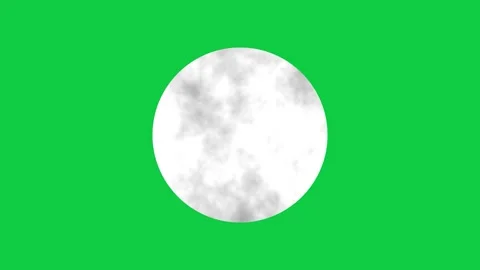 Animated full moon on a green screen. | Stock Video | Pond5
