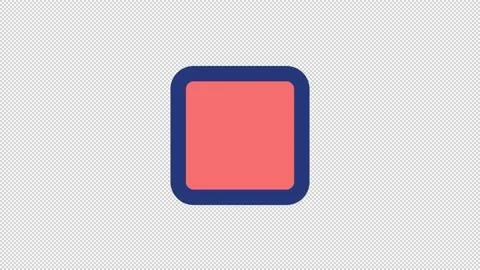 Animated full stop color ui icon | Stock Video | Pond5