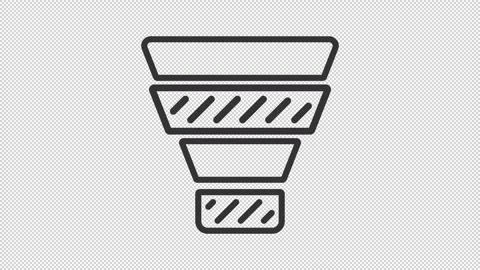Funnel Icon Stock Footage ~ Royalty Free Stock Videos | Pond5