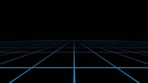 Animated futuristic Grid on black backgr... | Stock Video | Pond5