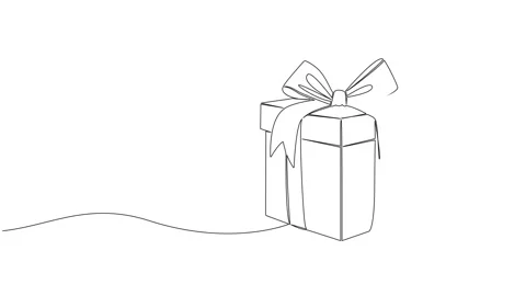 Single Line Gift Stock Videos – Royalty-Free HD & 4K Videos