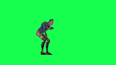 Animated girl doing monkey dance from ri... | Stock Video | Pond5