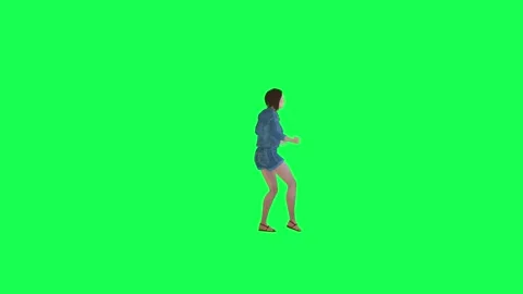Animated girl in jeans dancing salsa rig... | Stock Video | Pond5