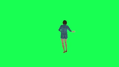 Animated girl in jeans dancing salsa fro... | Stock Video | Pond5