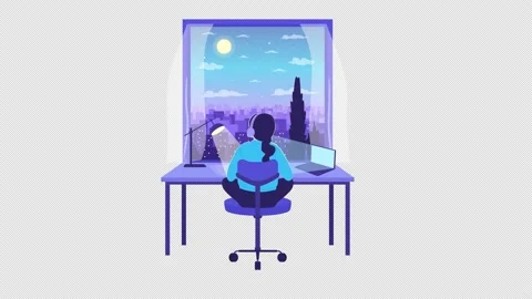 Girl Studying Clipart Stock Videos – Royalty-Free HD & 4K Videos