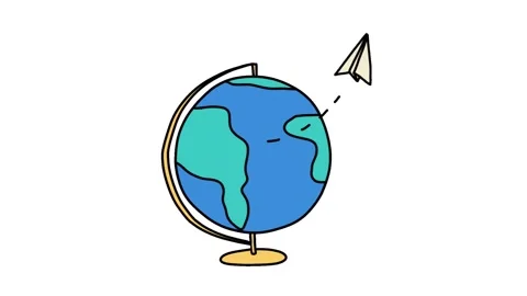Animated globe icon background, logo sym... | Stock Video | Pond5