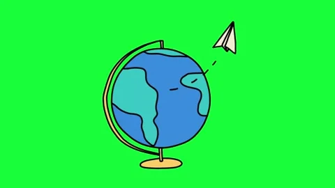 Animated globe icon background, logo sym... | Stock Video | Pond5