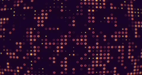 Animated glowing pixel dots digital back... | Stock Video | Pond5