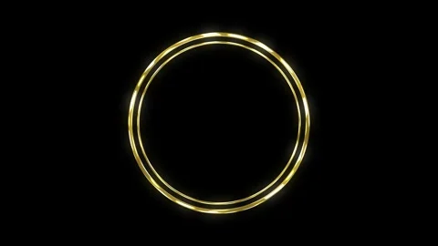 animated gold frame rectangular round ov... | Stock Video | Pond5