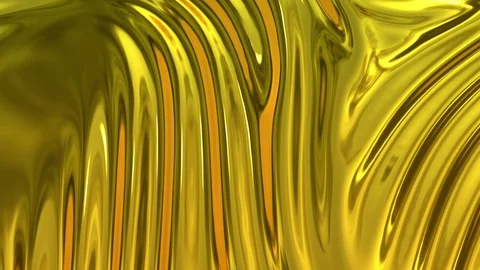 Animated gold metalic fabric with folds ... | Stock Video | Pond5