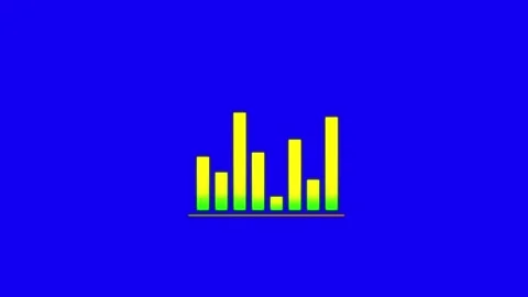 Animated graph bar going up and down on ... | Stock Video | Pond5