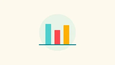 Animated Graph Statistics Bars Diagram I... | Stock Video | Pond5