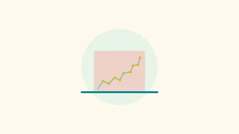 Animated Graph Statistics Charts Diagram... | Stock Video | Pond5