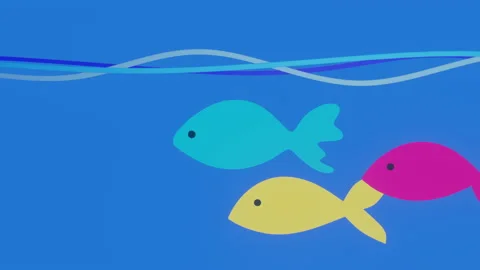 Animated Fish Swimming Stock Video Footage | Royalty Free Animated Fish ...