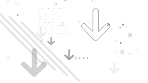 Animated gray arrows on a white backgrou... | Stock Video | Pond5