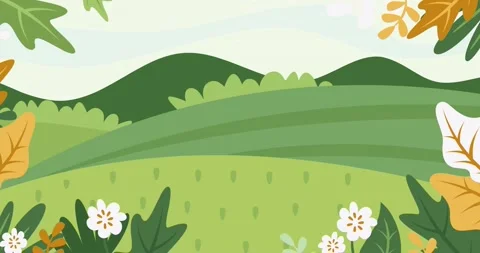 animated green garden background full of... | Stock Video | Pond5