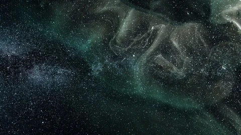 Animated green nebula stardust in outer ... | Stock Video | Pond5
