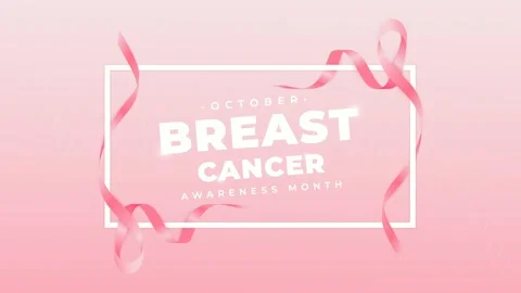 Animated greetings for Breast Cancer Awa... | Stock Video | Pond5