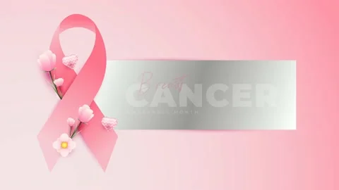 Animated greetings for Breast Cancer Awa... | Stock Video | Pond5