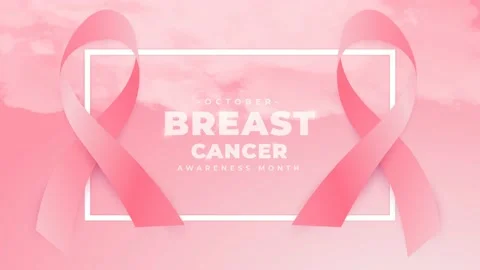 Animated greetings for Breast Cancer Awa... | Stock Video | Pond5